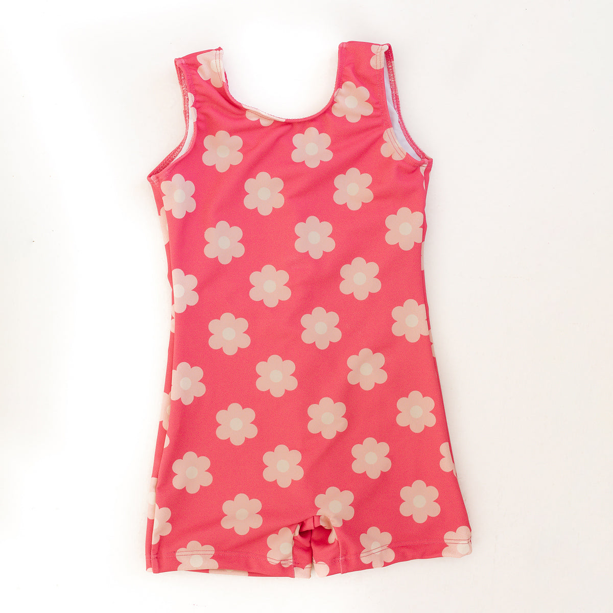 PINK FLOWER DAE GYMNASTICS DANCE UNITARD BIKETARD | Posey Wear